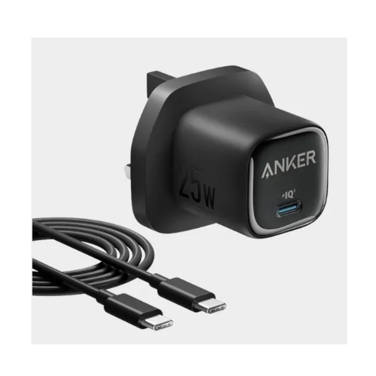 Anker Charger 25W with USB-C Cable - Black | قطر