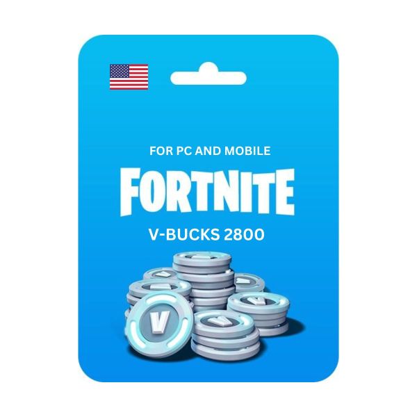 Buy Online Fortnite Gift Card - 2800 V-BUCKS For PC And Mobile at The ...
